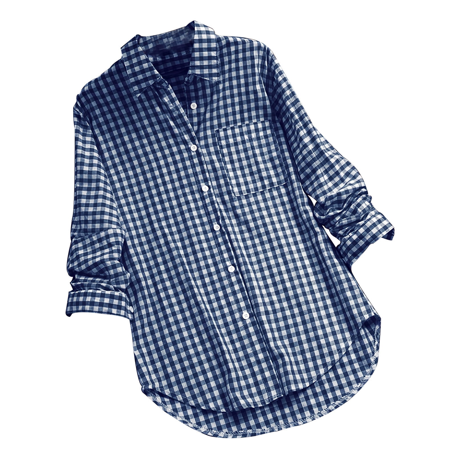 Click here for Yuyuzo Plaid Shirts For Women Turtleneck Long Slee... prices