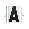 HY-KO Reflective Vinyl Letter Kit, 3 Inch Self-Adhesive Stickers for ...