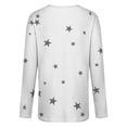 Long Sleeve T Shirt Women Star Pattern Long Sleeve Autumn Daily ...
