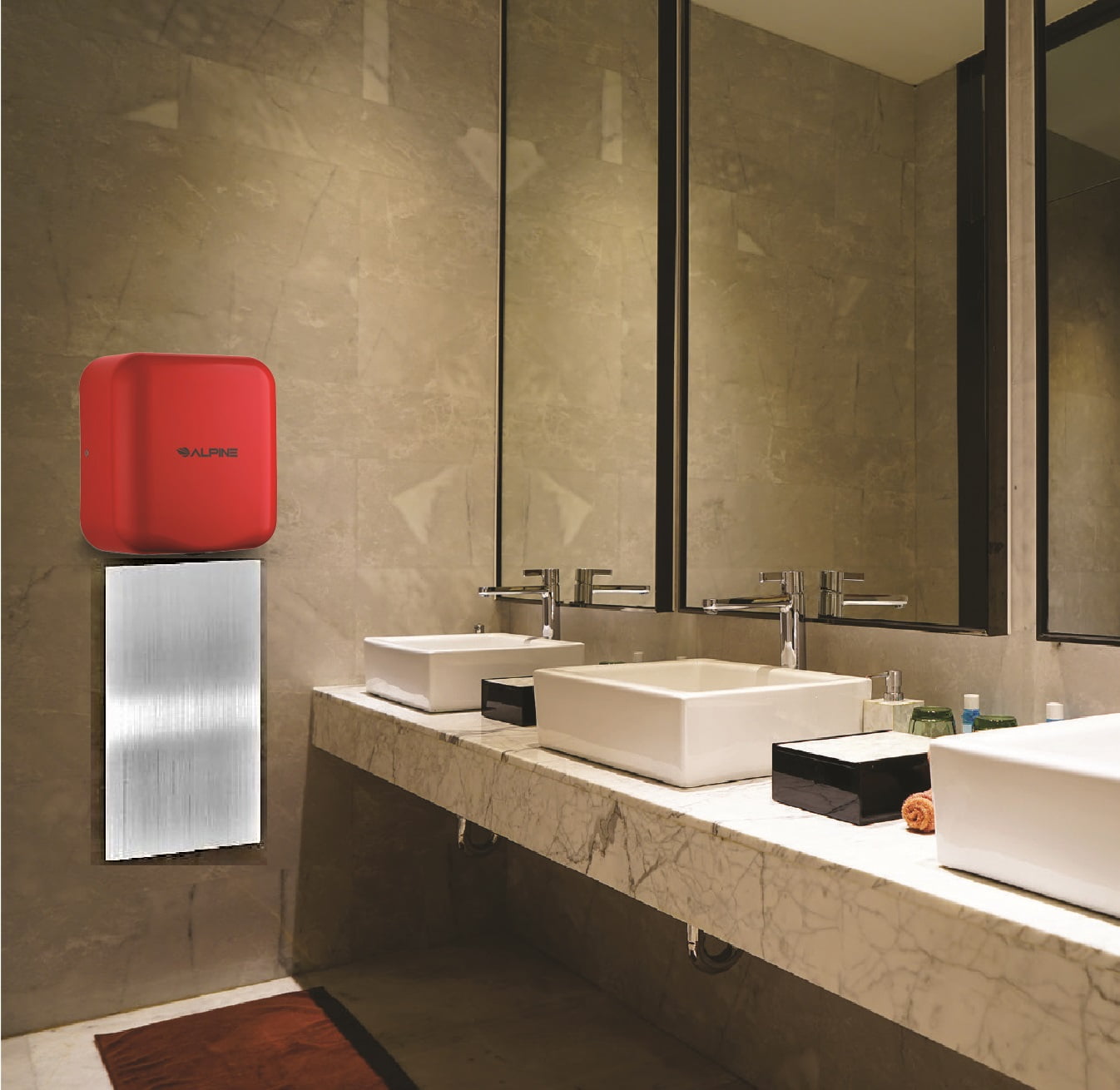 Alpine Hemlock Commercial Hand Dryer Automatic Electric Stainless Steel ...