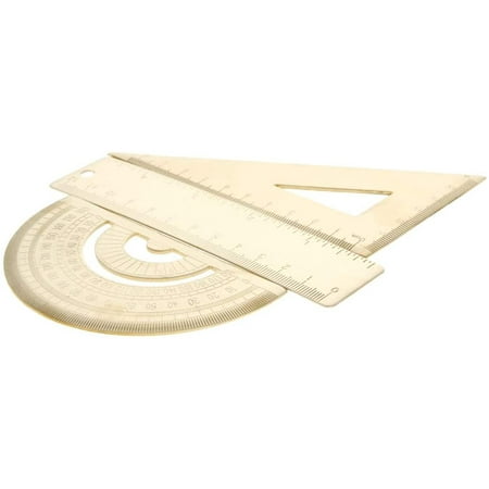 Utoolmart Measuring Tool Set with Protractor 30/60 Triangle Ruler 12cm ...