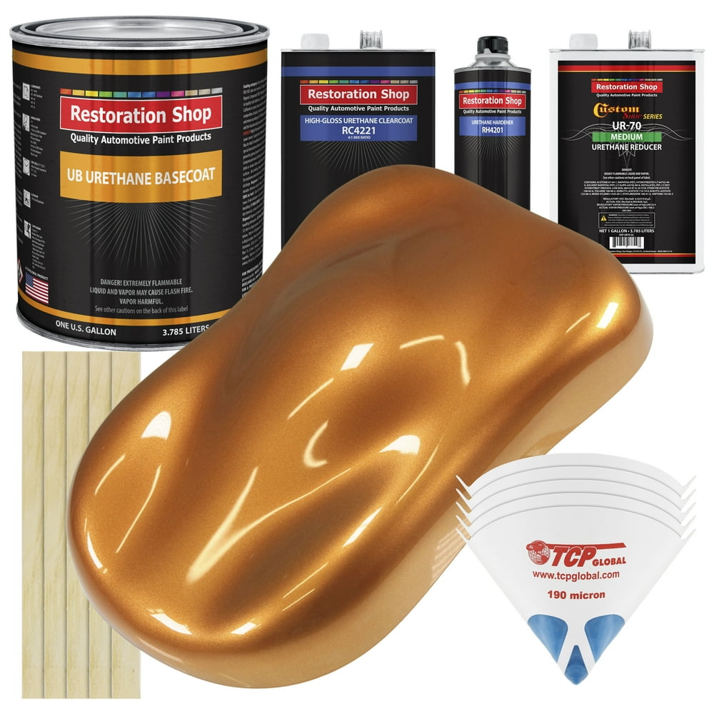 Sunburst Orange Metallic Gallon URETHANE BASECOAT CLEARCOAT Car Auto ...