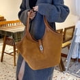 Classical Faux Suedes Bucket Shoulder Bag for Women Winter Fall Large ...