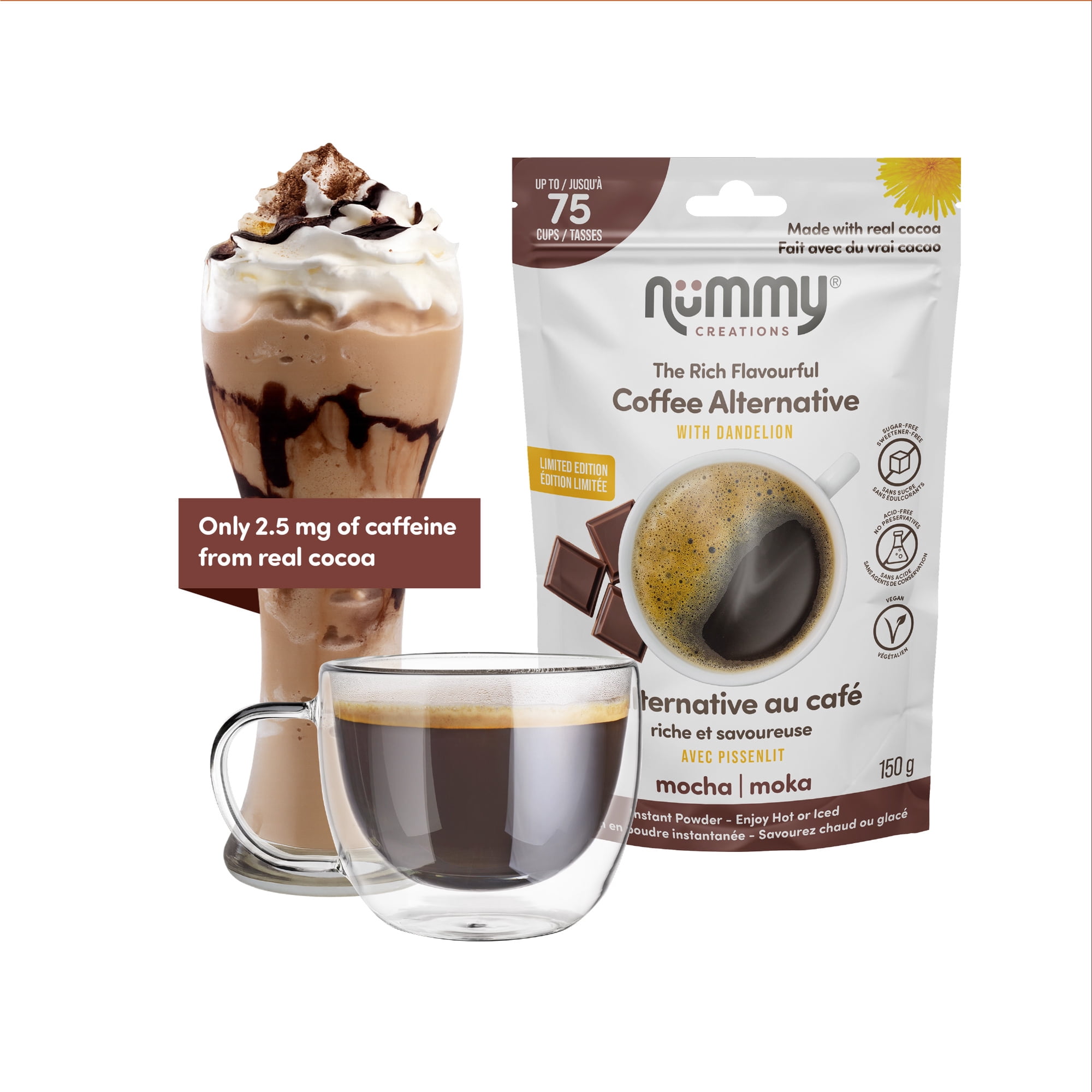 Click here for Nummy Creations Mocha Instant Chicory & Dandelion... prices