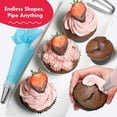 15PCS Reusable Piping Bags and Tips Set - Cake Decorating Kit with 8 ...