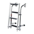 BAOSITY Boat Ladder Ladder Stainless Steel Transom Mounting Ladder ...