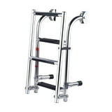 BAOSITY Boat Ladder Ladder Stainless Steel Transom Mounting Ladder ...