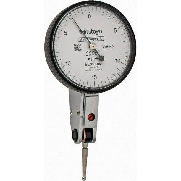 Mitutoyo 0.03" Range, 0.0005" Dial Graduation, Horizontal Dial Test ...