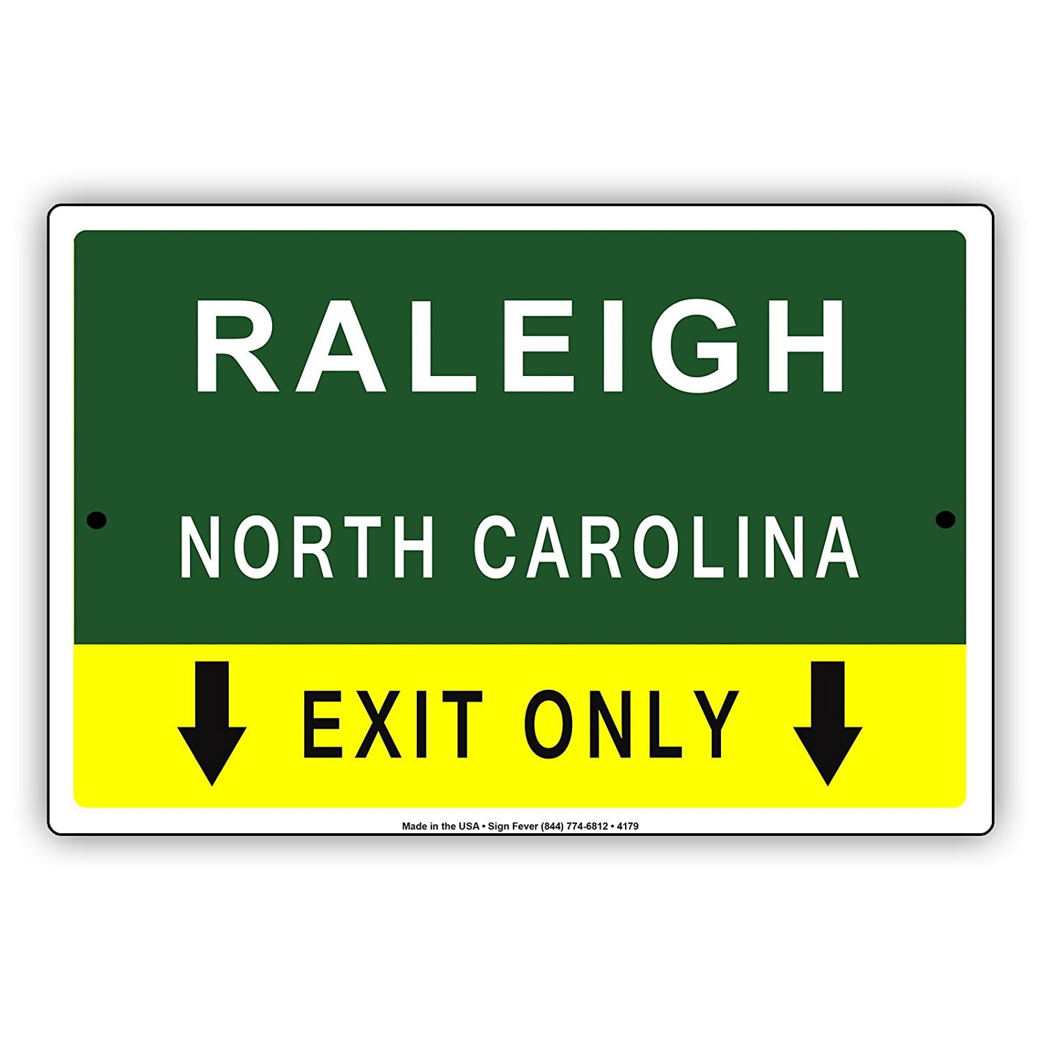 Raleigh North Carolina Exit Only With Pointer Arrow Direction Way Road ...