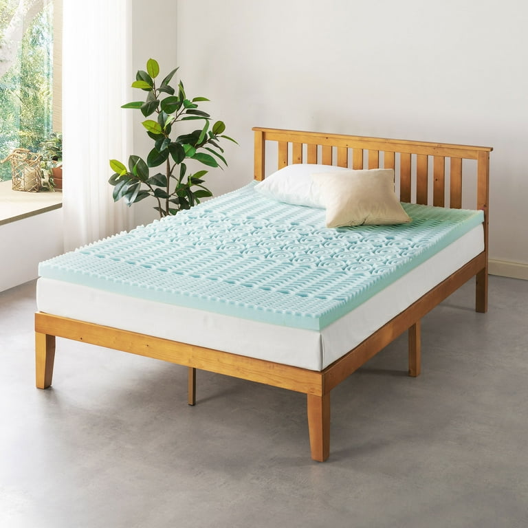 Mellow 3 5 Zone Cooling Gel Memory Foam Mattress Topper Queen