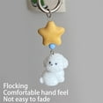 Delightful Flocking Keychain Unique Key Holder with CartoonAn1ma1and ...