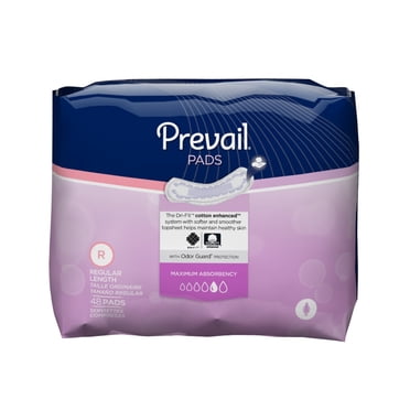Prevail Very Light Absorbency Incontinence Liners, Regular Length, 26 ...