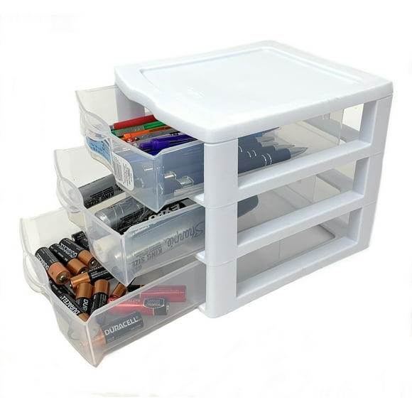 3 Drawer Plastic Storage