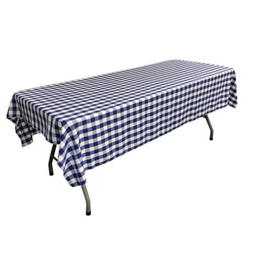 Blue and white Checkered Polyester Tablecloth - FREE SHIP - Walmart.com