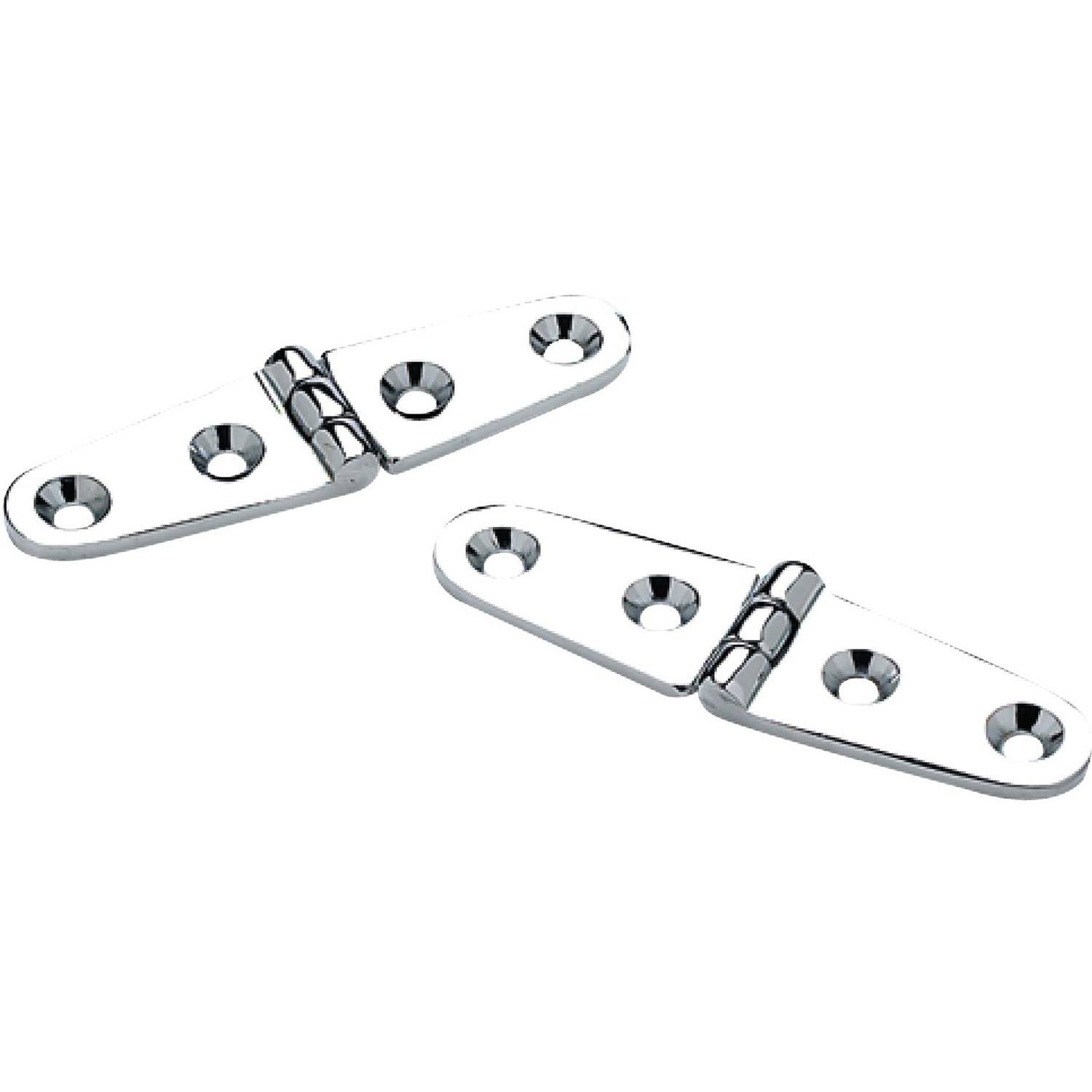 Seachoice Chrome Plated Brass Strap Hinges 1 Pair