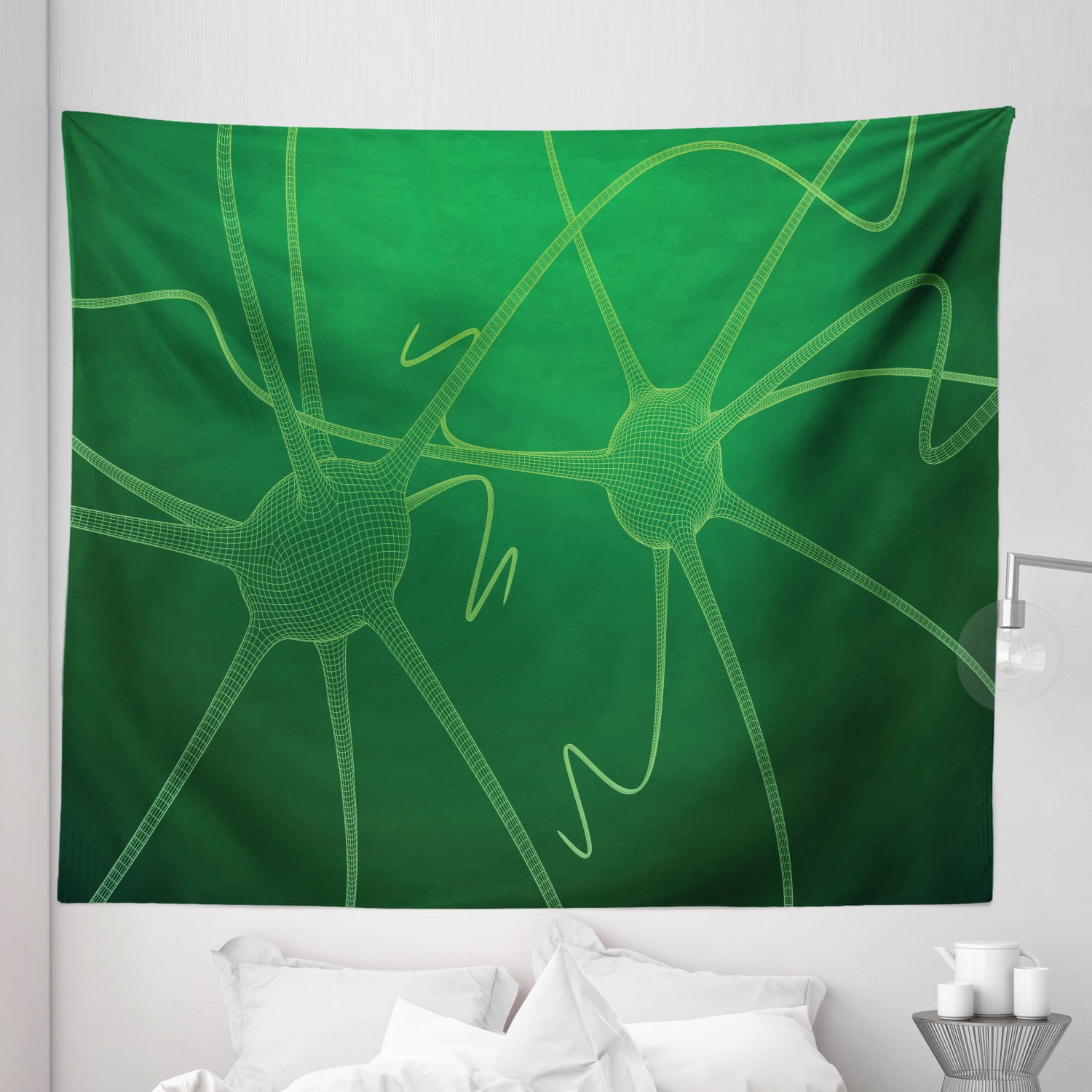 Anatomy Tapestry, Science and Medical Brain Neuron System Technologic ...