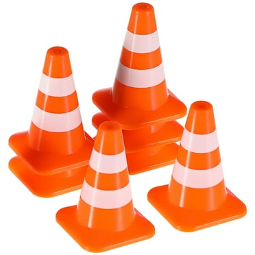 Masteelf 100 Pcs Traffic Road Cones Simulation Traffic Signs Miniature ...