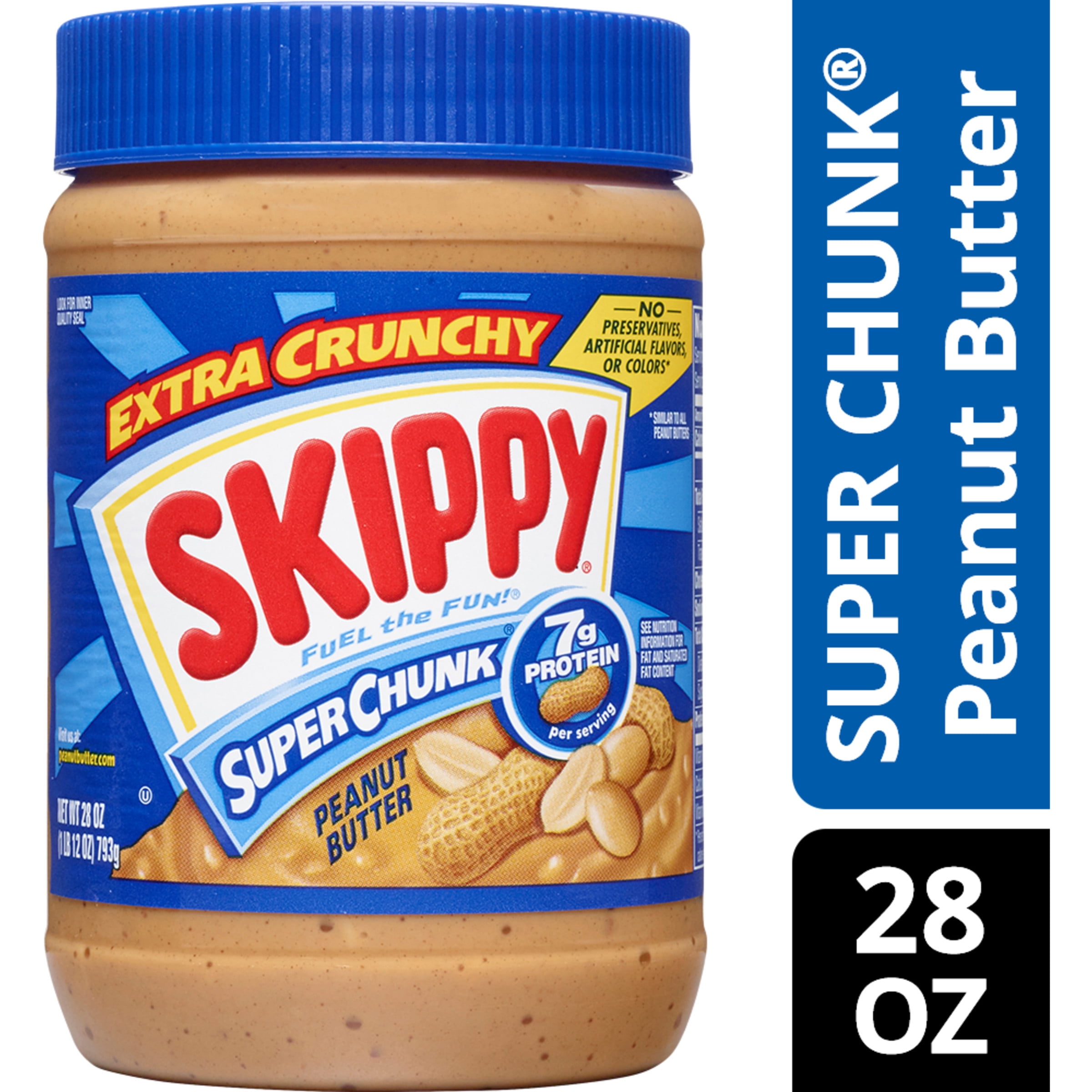 SKIPPY SUPER CHUNK Peanut Butter 28 oz – Walmart Inventory Checker ...