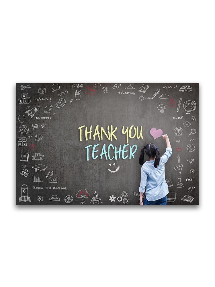 Thank You Teacher Poster -Image by Shutterstock - Walmart.com