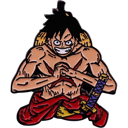 Anime OnePiece Luffy Enamel Pins, Anime Cosplay Hard Brooch Badges ...
