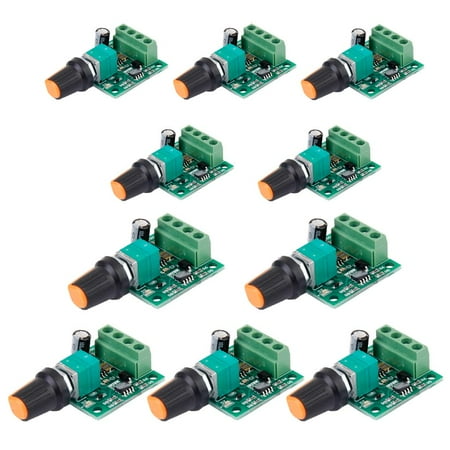 5 Pieces 3V-35V 5A + 5 Pieces 1.8V-12V 2A Mini DC Motor PWM Speed ...