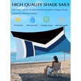 Black Blue Lines Sun Shade Sail 12'X16' Geometric Abstract Black Dark ...