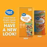 Great Value Fresh Seal Zipper Square Snack Bags, 200 Count - Walmart.com