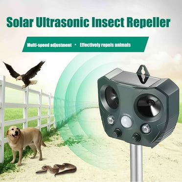 4-Pack Solar Outdoor Animal Repeller, Deer Deterrent with Red Lights ...