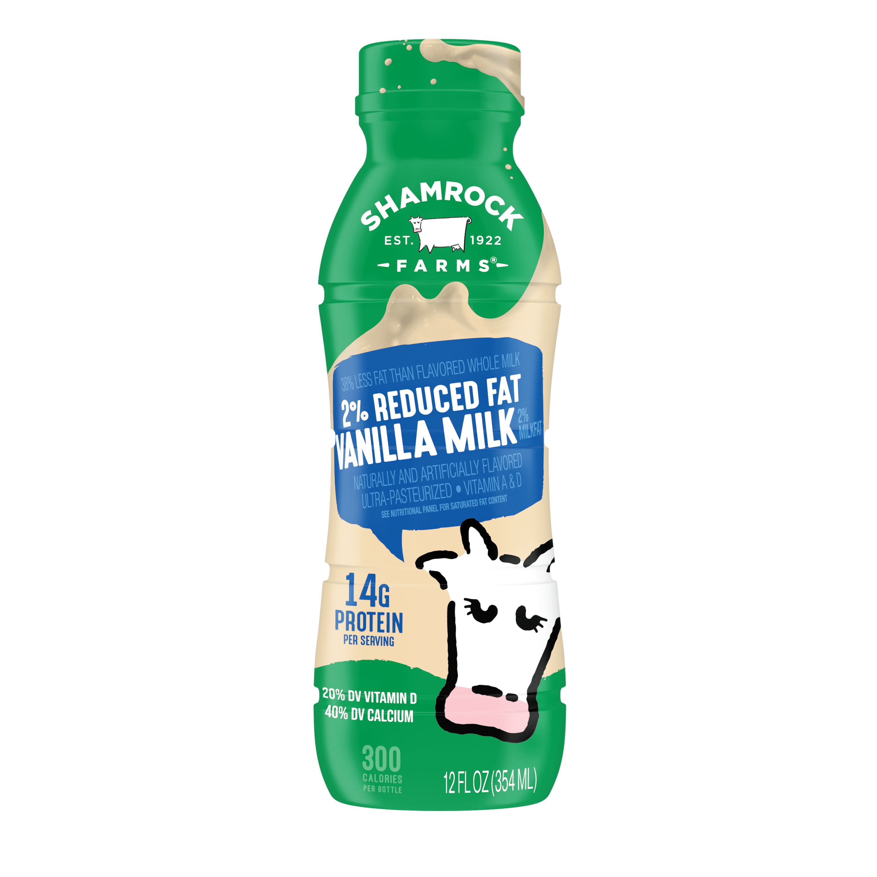 Shamrock Farms Milk Reduced Fat Vanilla Milk, 12 Oz - Walmart.com