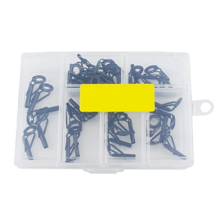 Unatoiry 40 Pieces/Set Fishing Rod Guide Ring Replacement Anti-winding ...