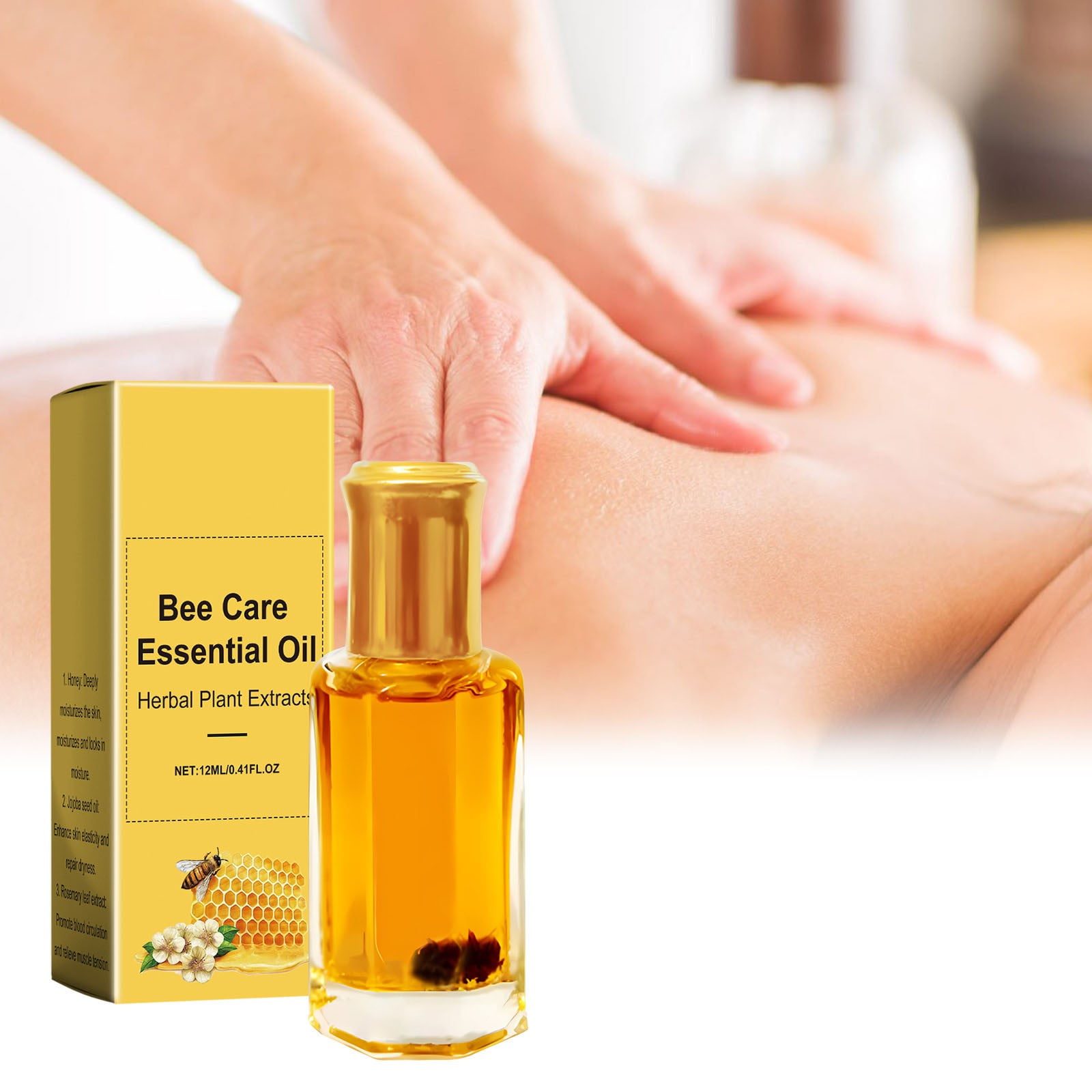 Fiudx Aceite Bee Treasure, Aceite de Masaje Nutritivo (12 Ml), Aceite Revitalizante para El ...