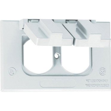 ENERLITES Vertical Duplex Weatherproof Wall Plate, Outdoor Electrical ...