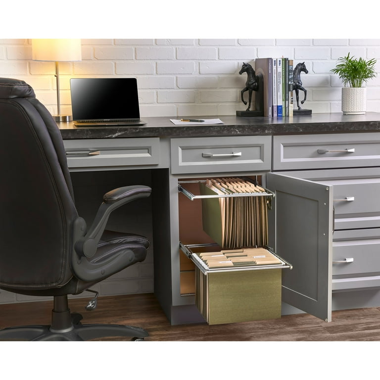 Rev A Shelf 2 14.5 Tier Base Cabinet File Drawer Organizer System RAS FD KIT