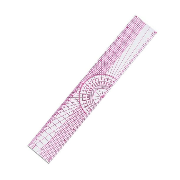 Unatoiry Transparent Ruler Built-in Scale Drawing DIY Lightweight ...