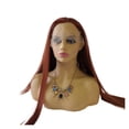 Brown Red High-temperature Silk Wig For Women, With A Large Back And ...