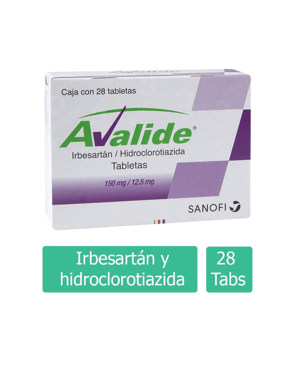 Avalide 150 mg/12.5 mg 28 tabletas | Walmart en línea
