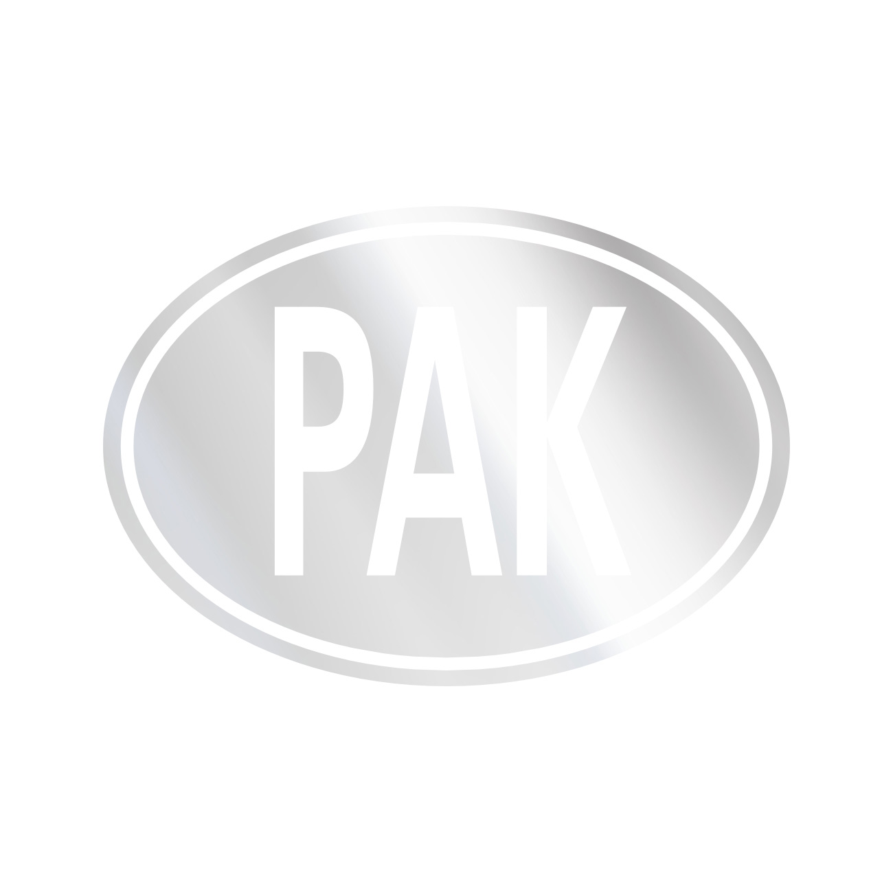 Pakistan Oval Sticker Decal Die Cut - Self Adhesive Vinyl ...