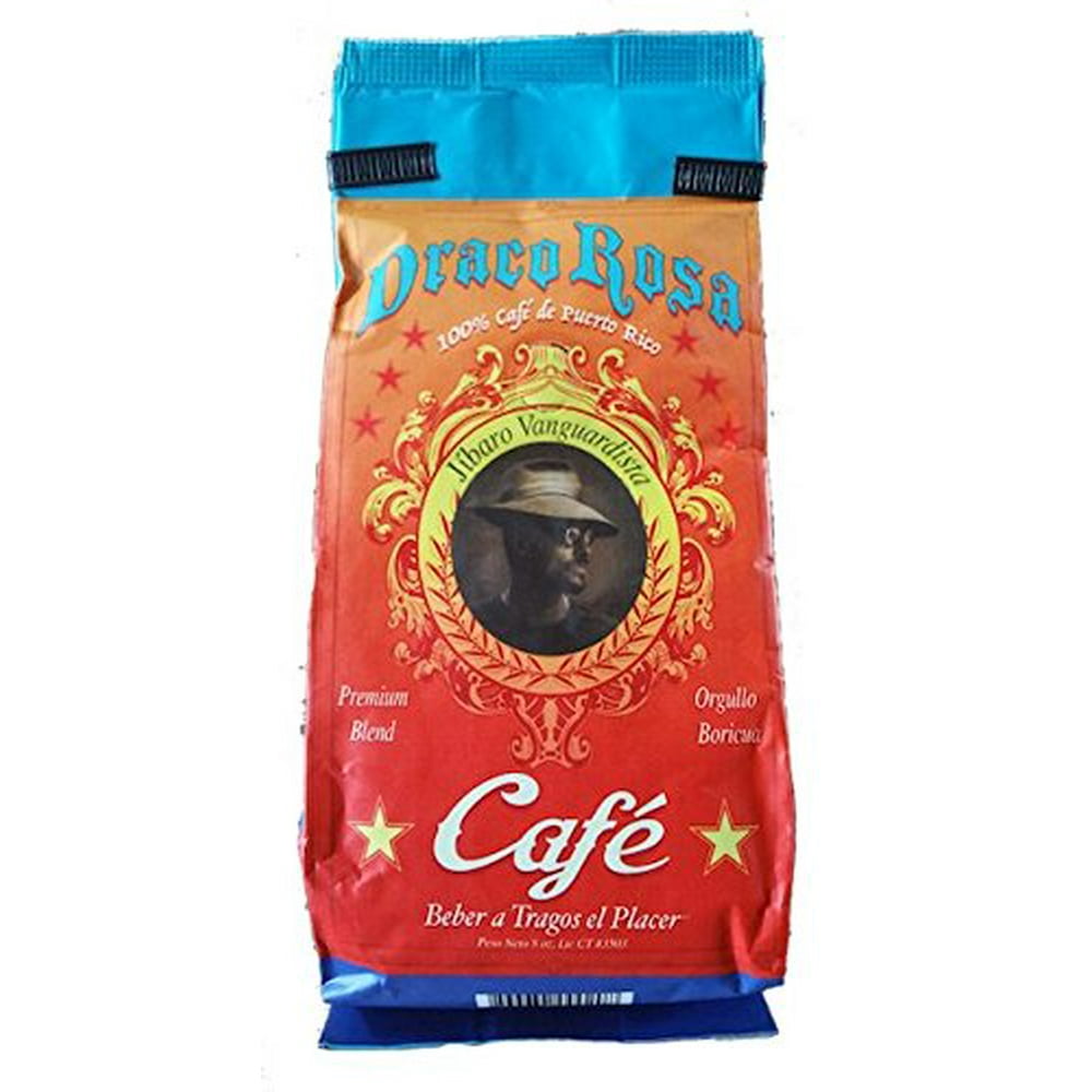 Draco Rosa Organic Ground Coffee from Puerto Rico (8 Ounces) - Walmart ...
