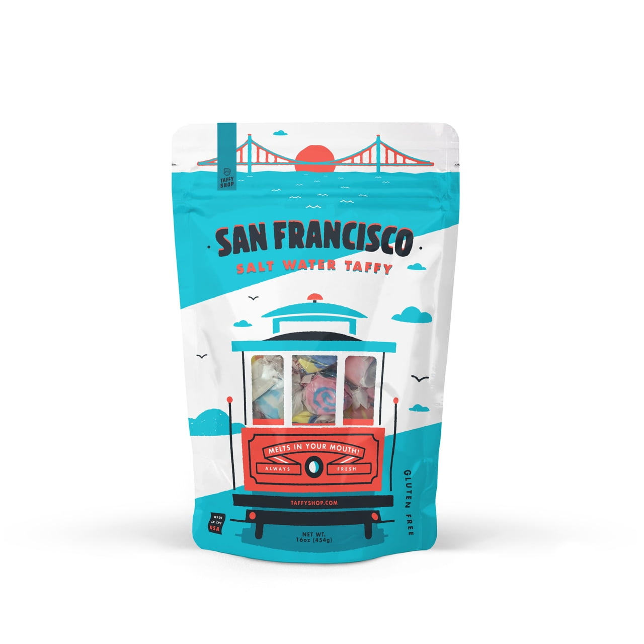 Taffy Shop San Francisco Share (14oz) Salt Water Super Soft Taffy ...