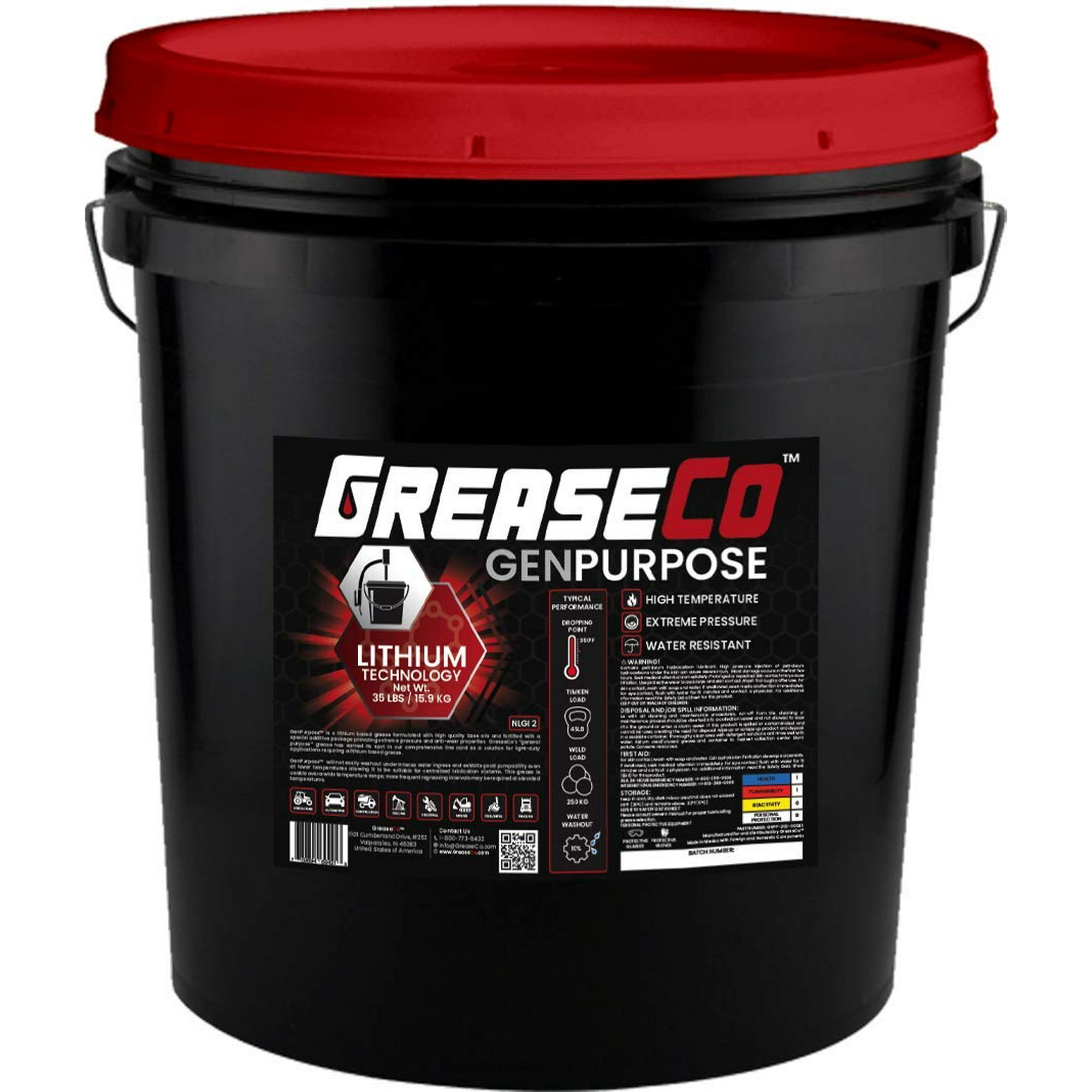 Click here for Greaseco General Purpose Lithium Grease Pail Tract... prices