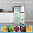 Midea MERM45S3AST Stainless Steel Cu Ft Double Door Refrigerator, 4.5 ...