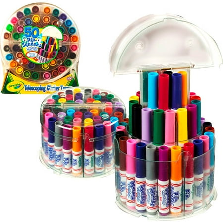 Crayola Pip-Squeaks Washable Markers Telescoping Tower, 50-Count ...