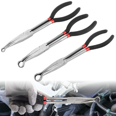 LEONTOOL Dual Pivot Pliers Double-Joint Flat Pliers with Serrated Jaw ...