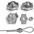 20 Pcs stainless steel simplex wire rope cable clamp/wire rope clamp（1/ ...
