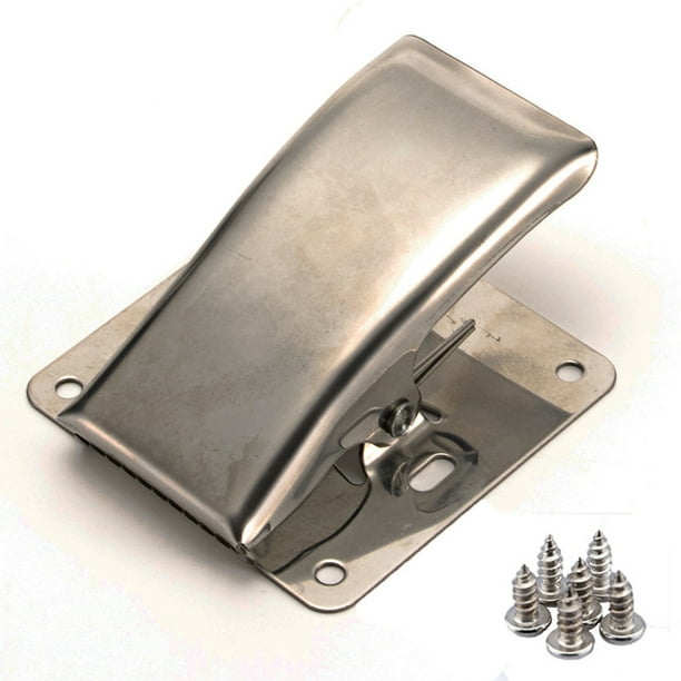 letairis Deep-jaw Fish Tail Clip with Mounting Base Rustproof Fishes ...