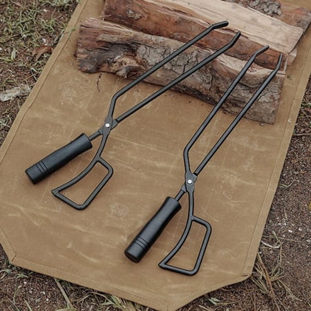 juguse Campfire Tongs Log Grabber Firewood Fire Pit Tool Camping ...