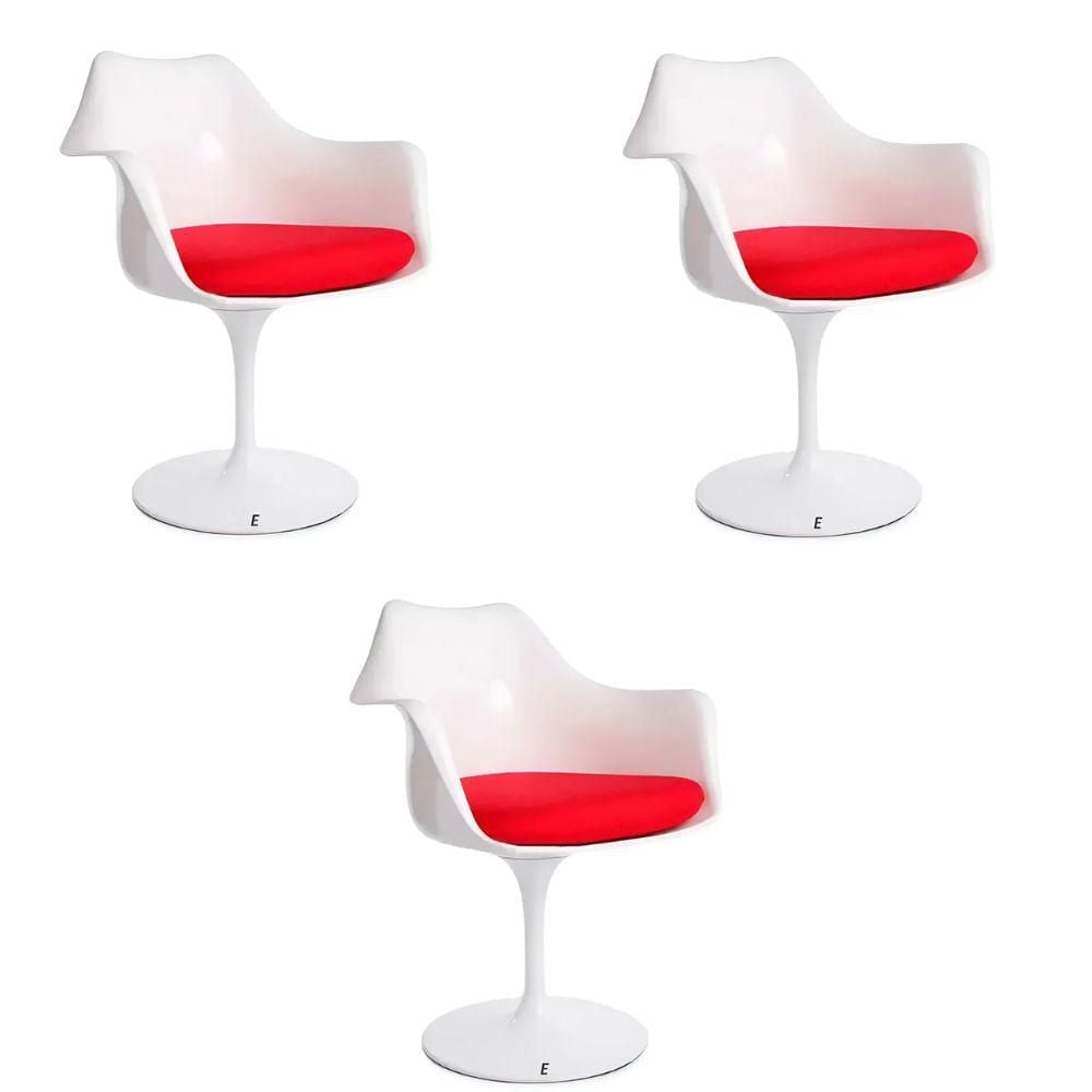 Click here for Heavenly Collection Tulip Dining Armchair Set Of 3 prices