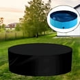 MISSMILE 2026 New Black Pool Cover 12Ft Round Solar Pool Covers for ...