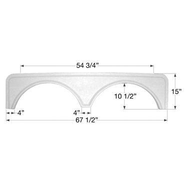 Icon Technologies Double FS671 RV Fender Skirts - Walmart.com