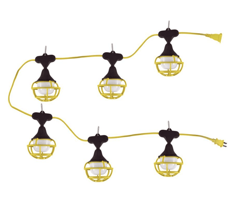 Utilitech Pro 7500-Lumen 50-ft White-Shade LED Bulb String Lights ...